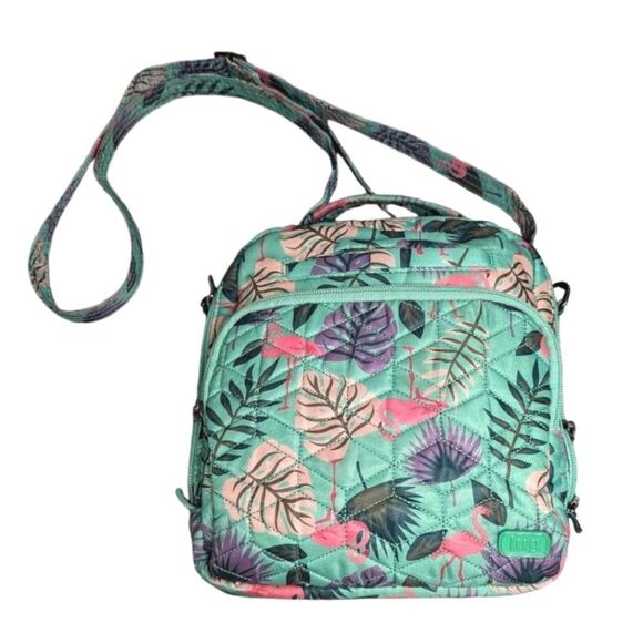 lug | Bags | Lug Rangercrossbody Bag Organizer Green Pink Flamingo ...